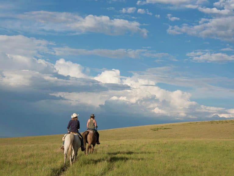 horseback riding in Wyoming at Eatons' Ranch near Sheridan